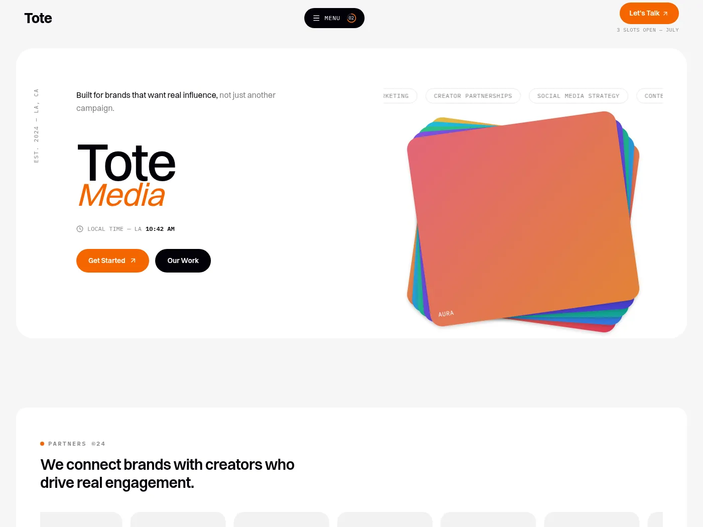 Tote Media Agency Site