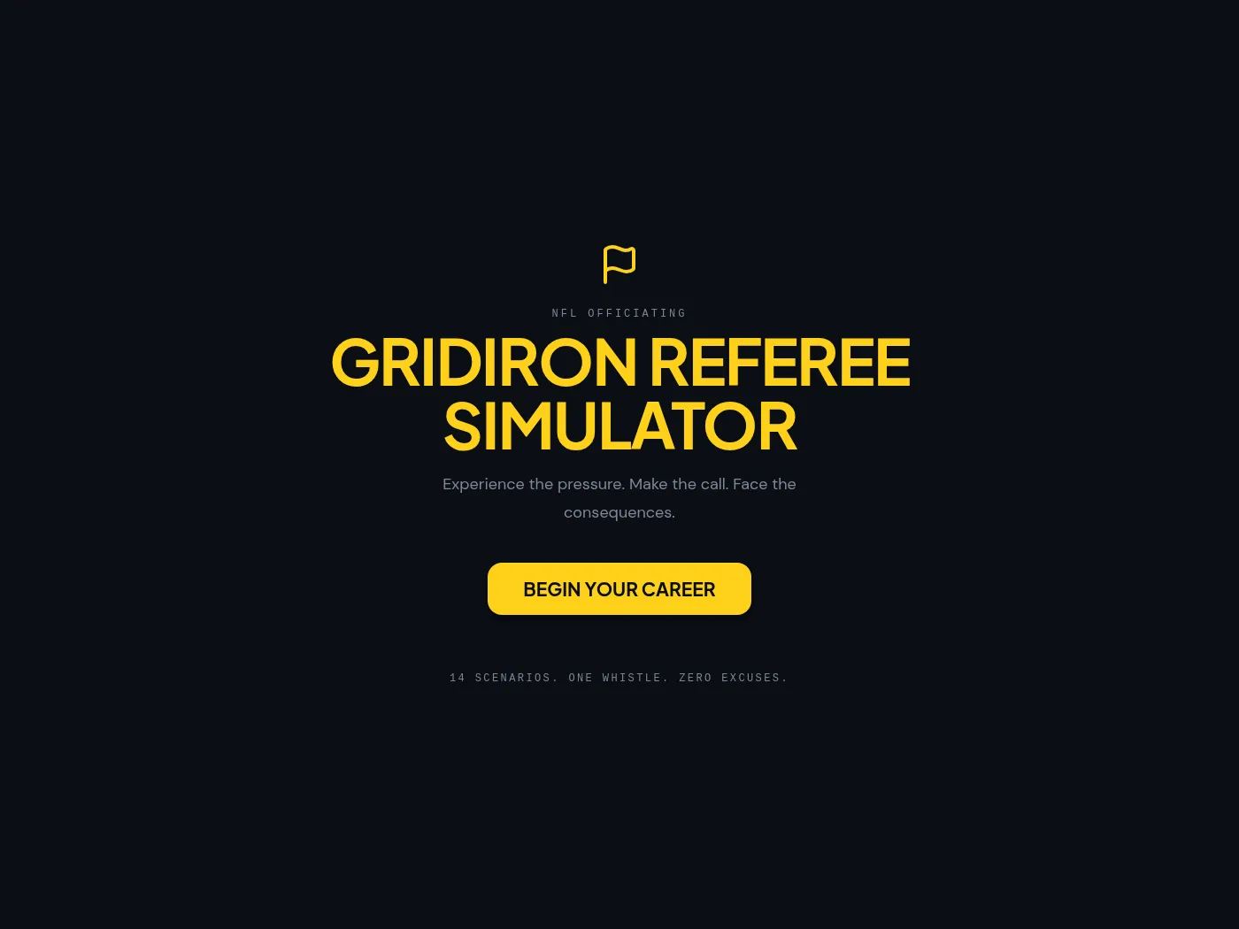 Gridiron Referee Simulator
