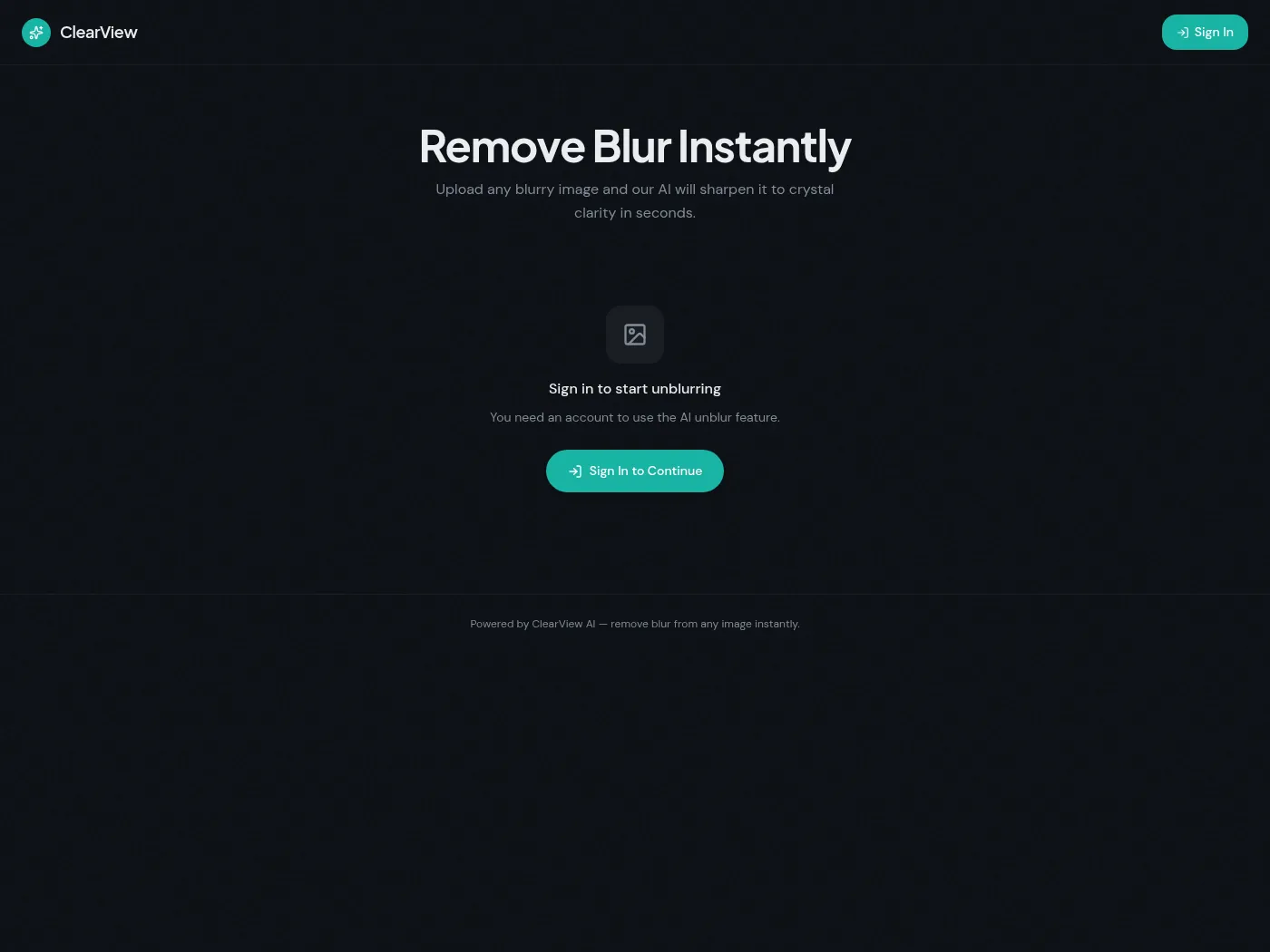 ClearView Unblur Tool
