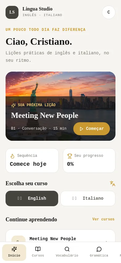 Bilingual Course App