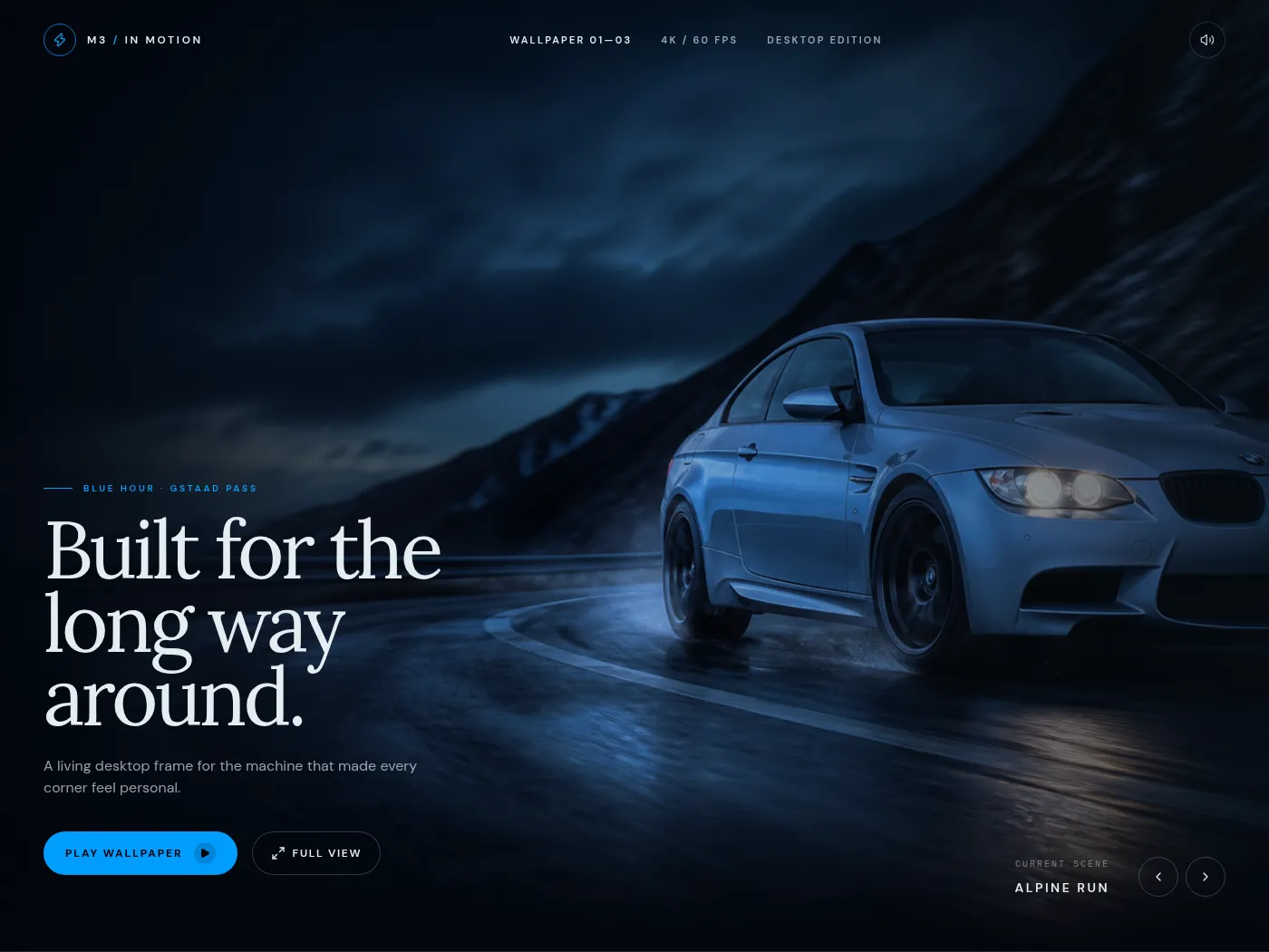 BMW M3 Dynamic Wallpaper