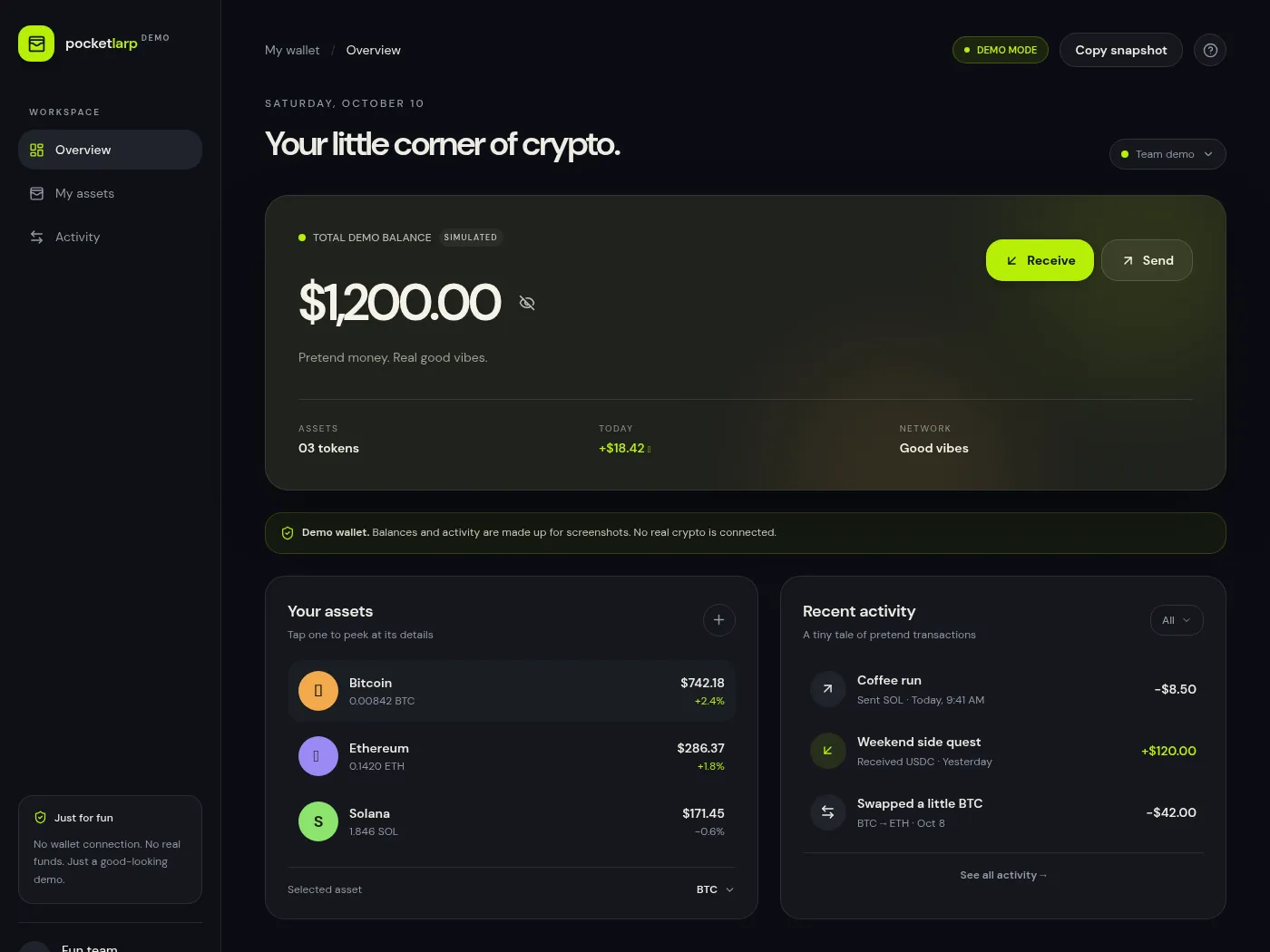 LARP Crypto Wallet