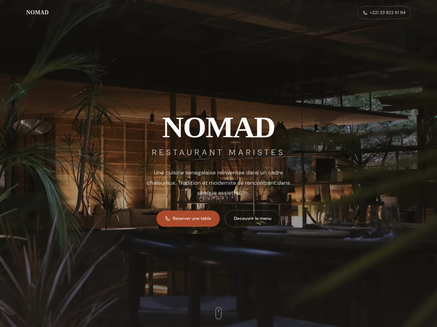 NOMAD Restaurant Web