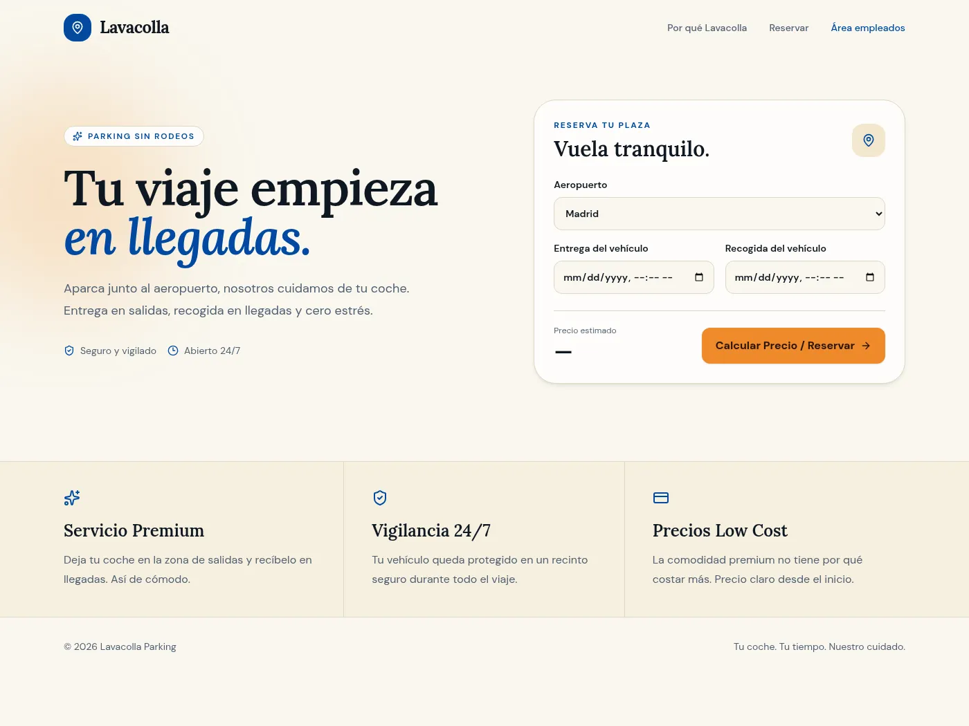 Lavacolla Parking Web