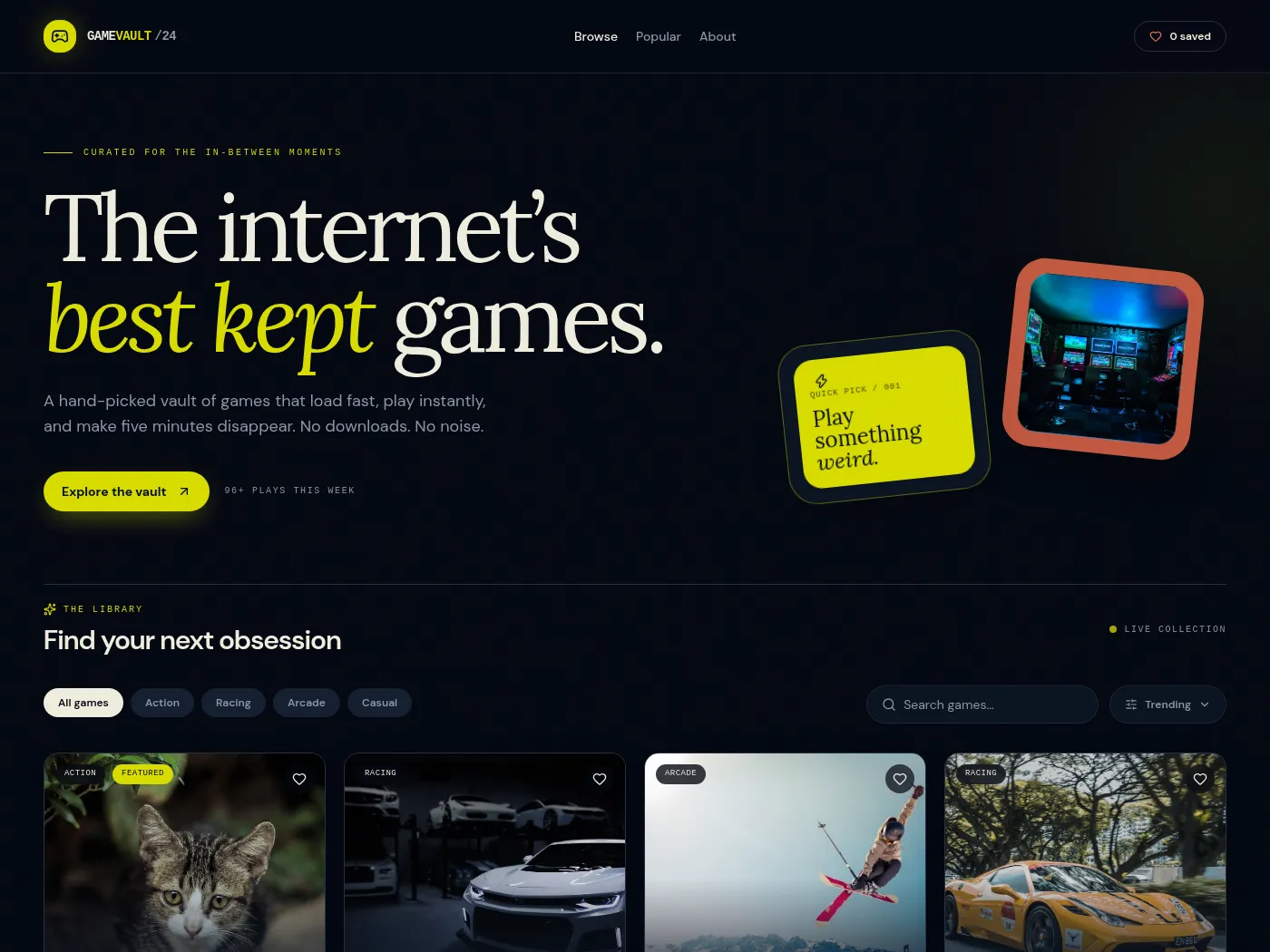 GameVault Web Portal