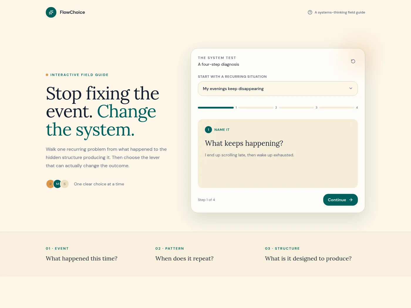 FlowChoice Interactive App