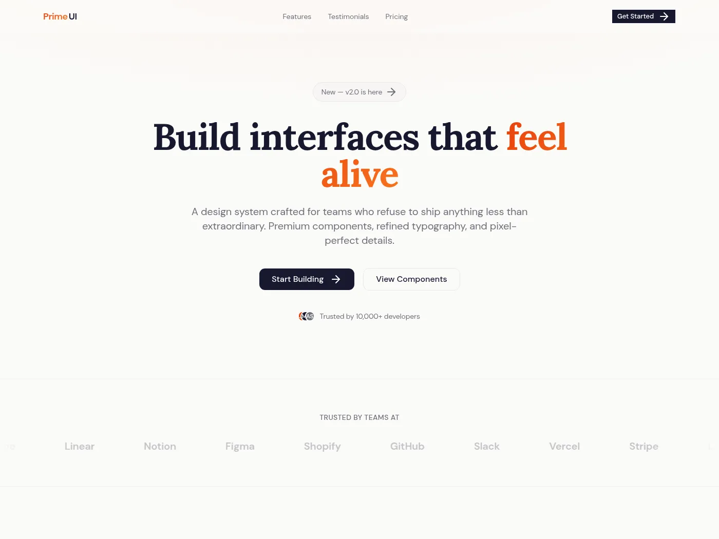 PrimeUI Web Template