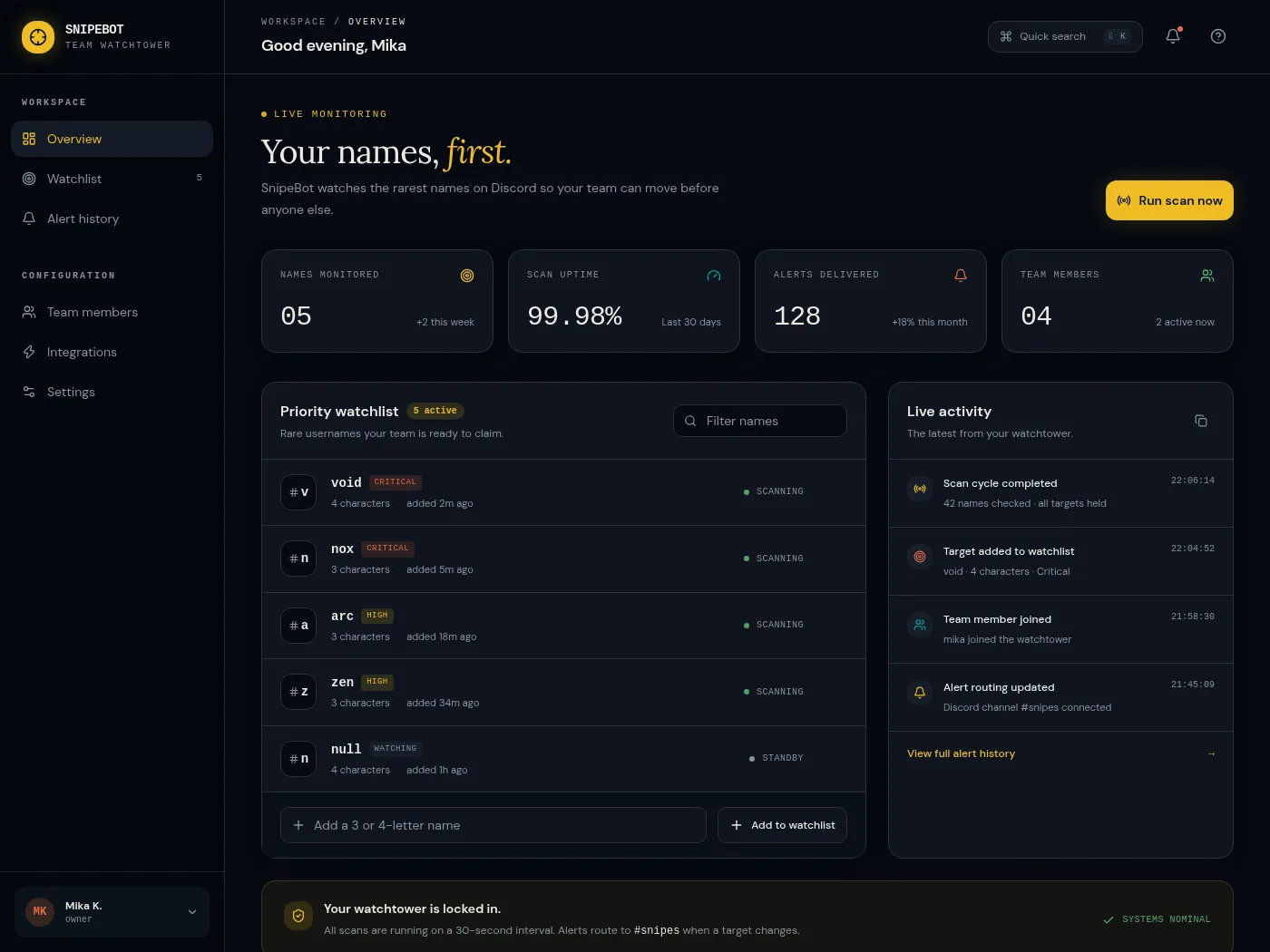 Discord SnipeBot