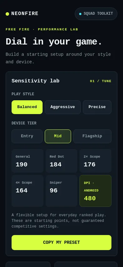 NeonFire Gamer Toolkit