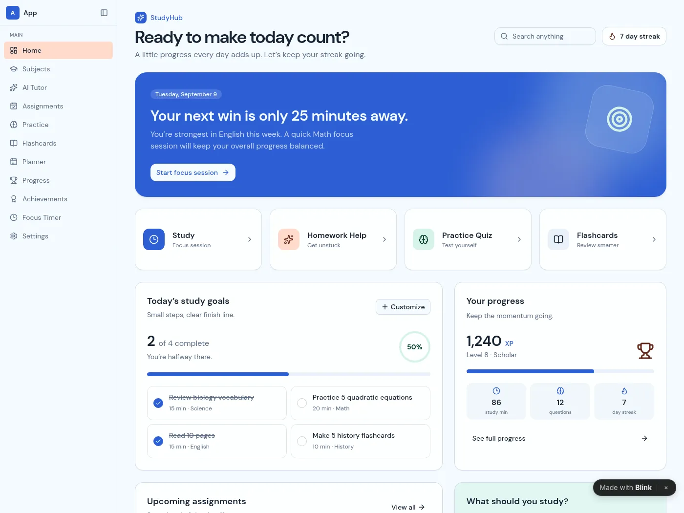 StudyHub Upgrade