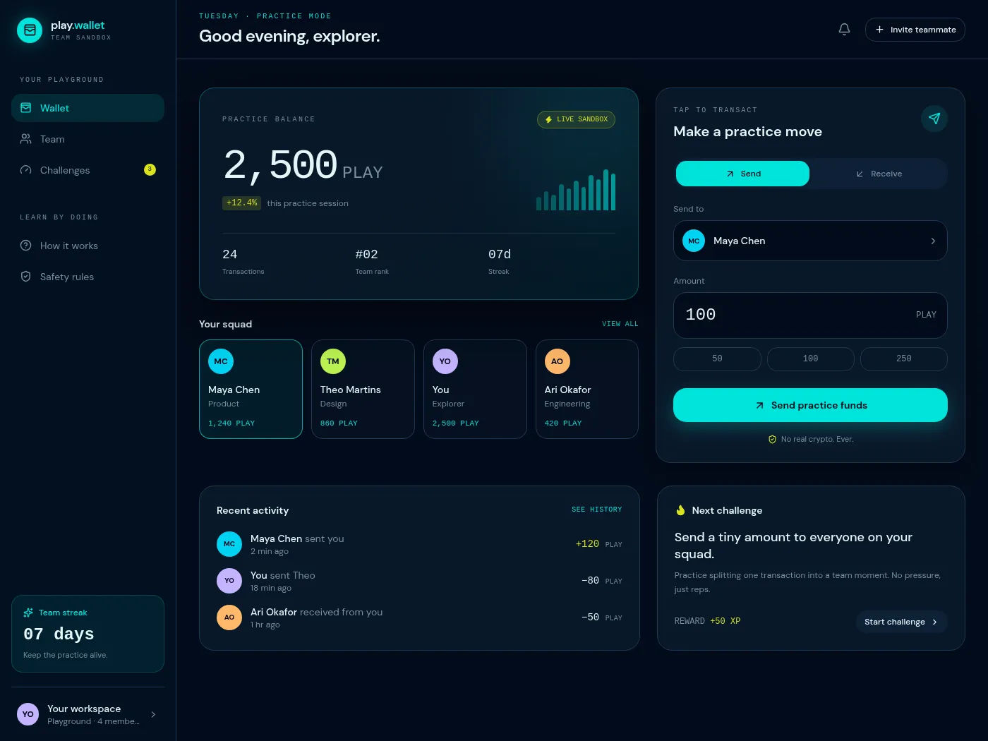 Team Crypto Wallet Play