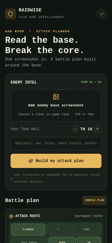 ClashAI Attack Planner