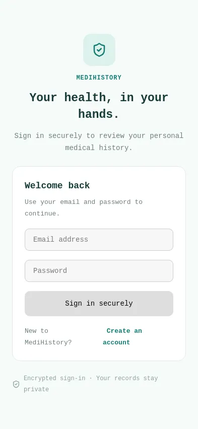 MediHistory Viewer