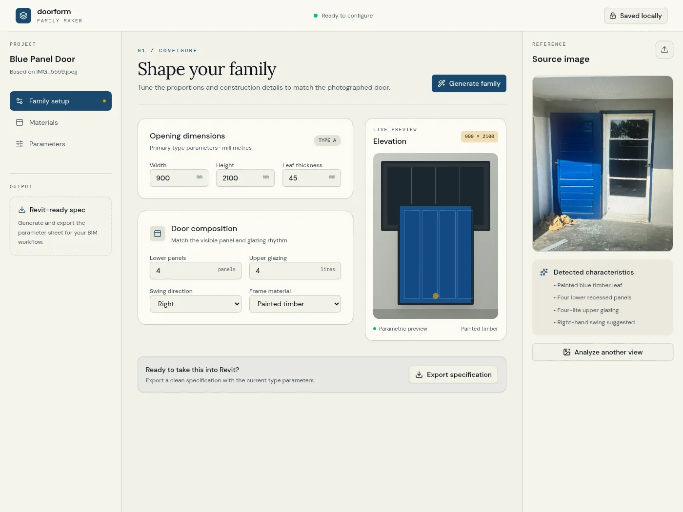 Revit Door Family Maker