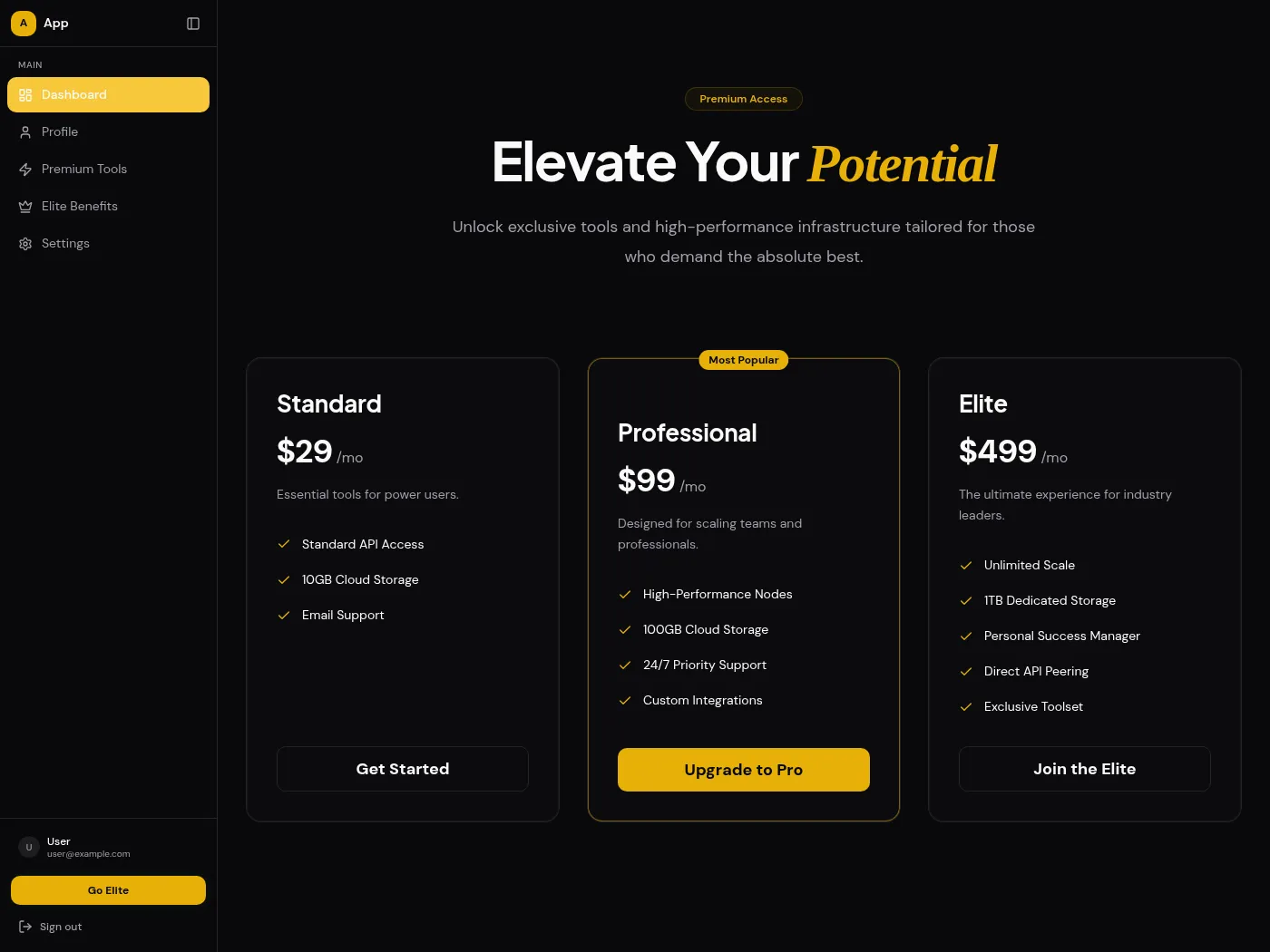 Elite Subscription Hub