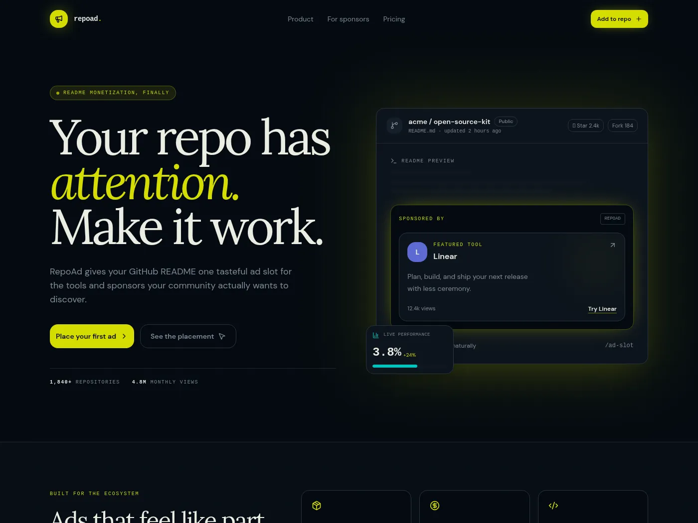Repo Ad Showcase