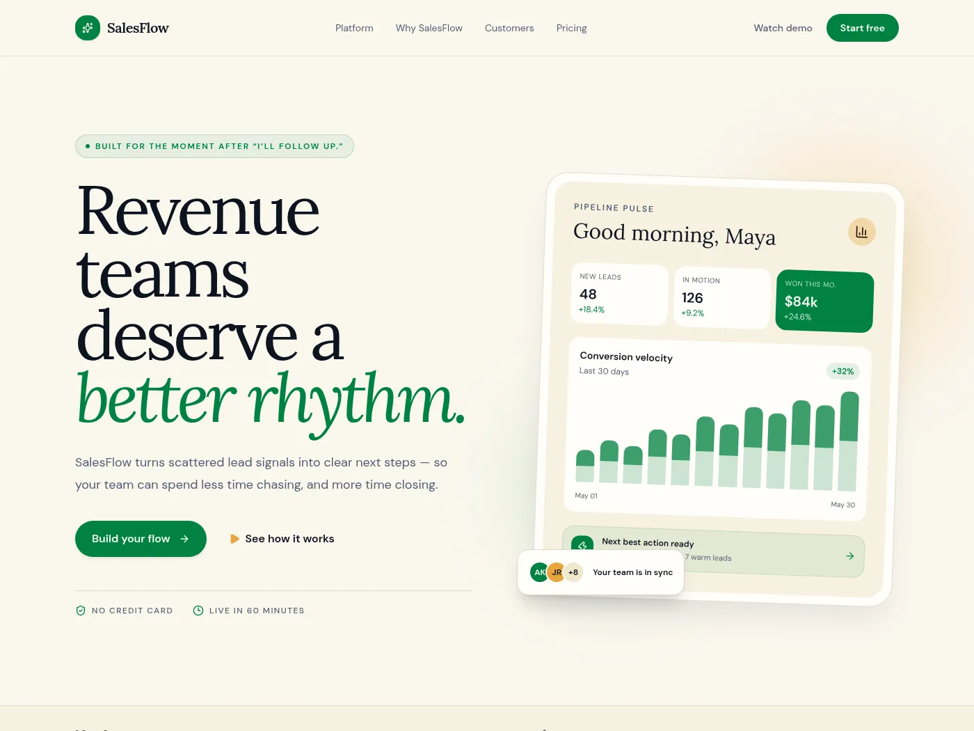 SalesFlow Website