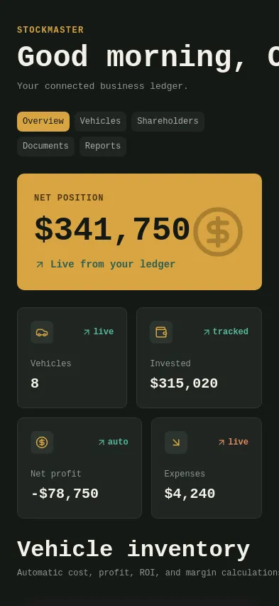 StockMaster AI Ledger