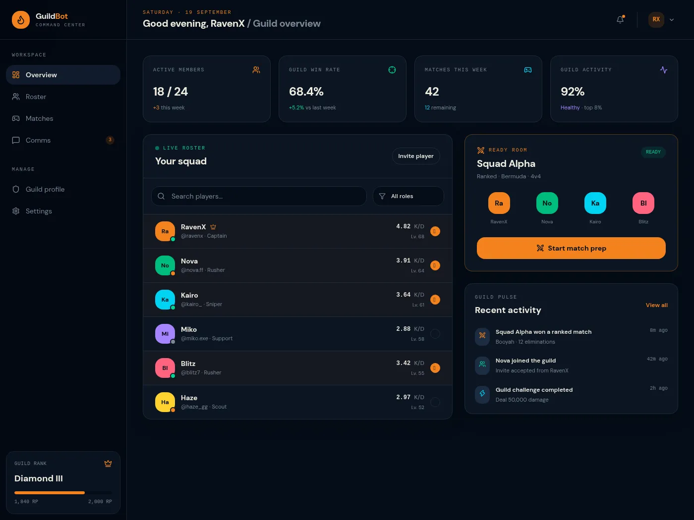 GuildBot for Free Fire