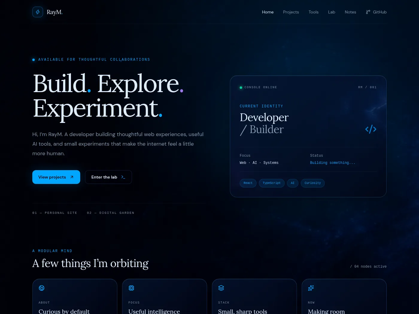 Starry Neon Personal Lab