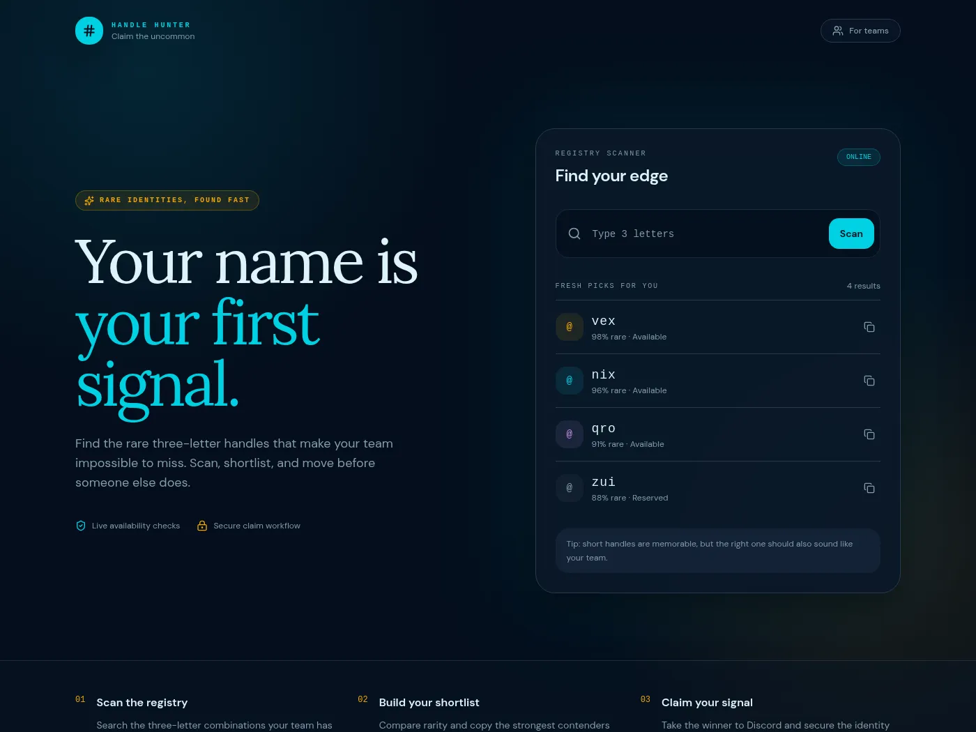 Discord Handle Hunter