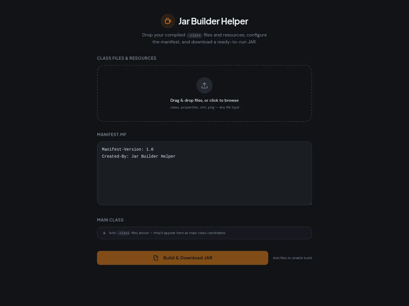 Jar Builder Helper