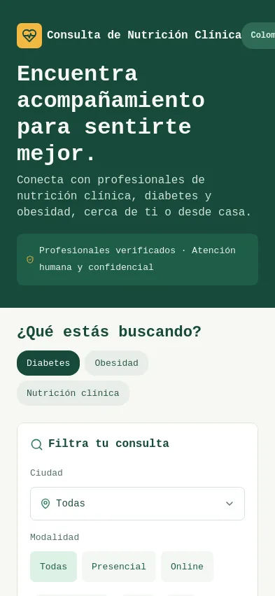 NutriConsulta Móvil