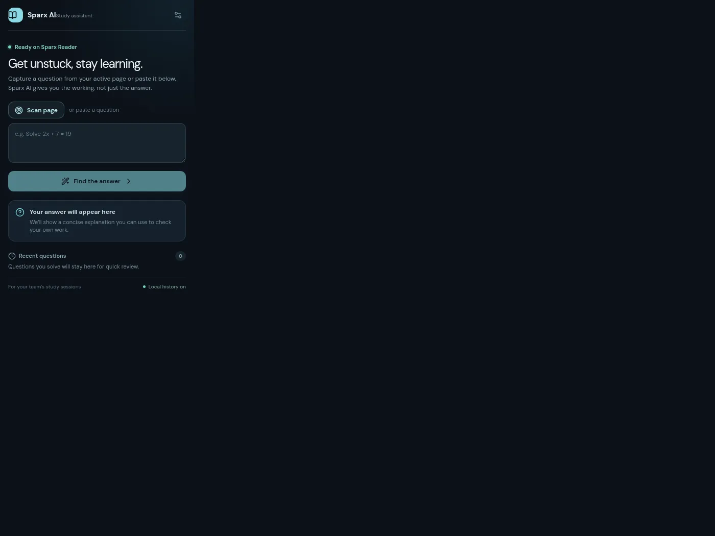Sparx AI Study Assistant