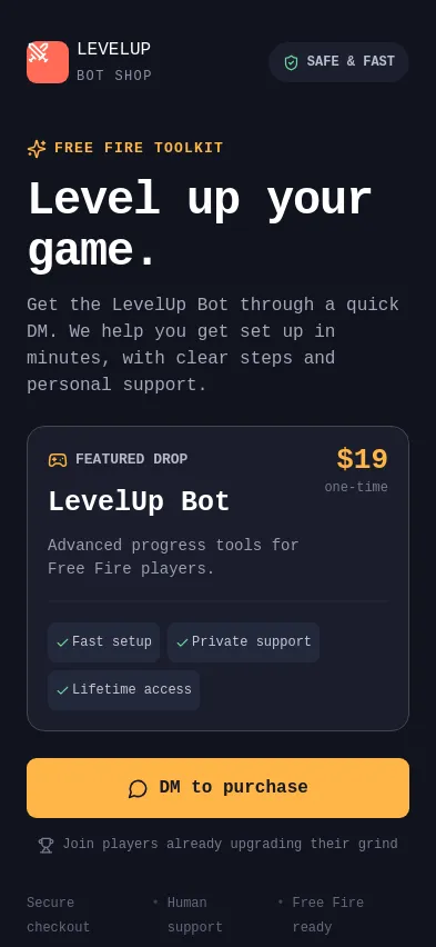 LevelUp Bot Shop