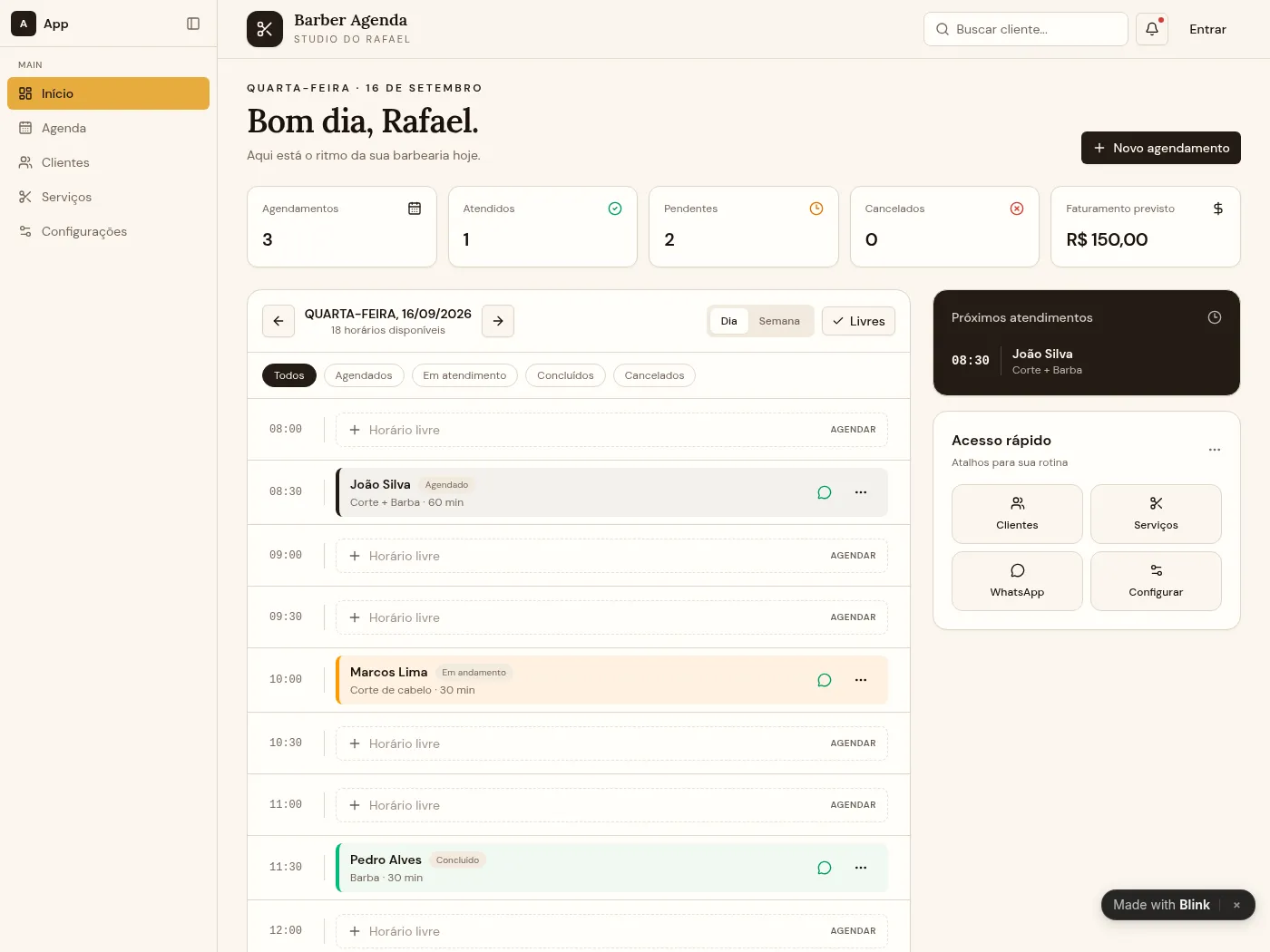 Barber Agenda Pro