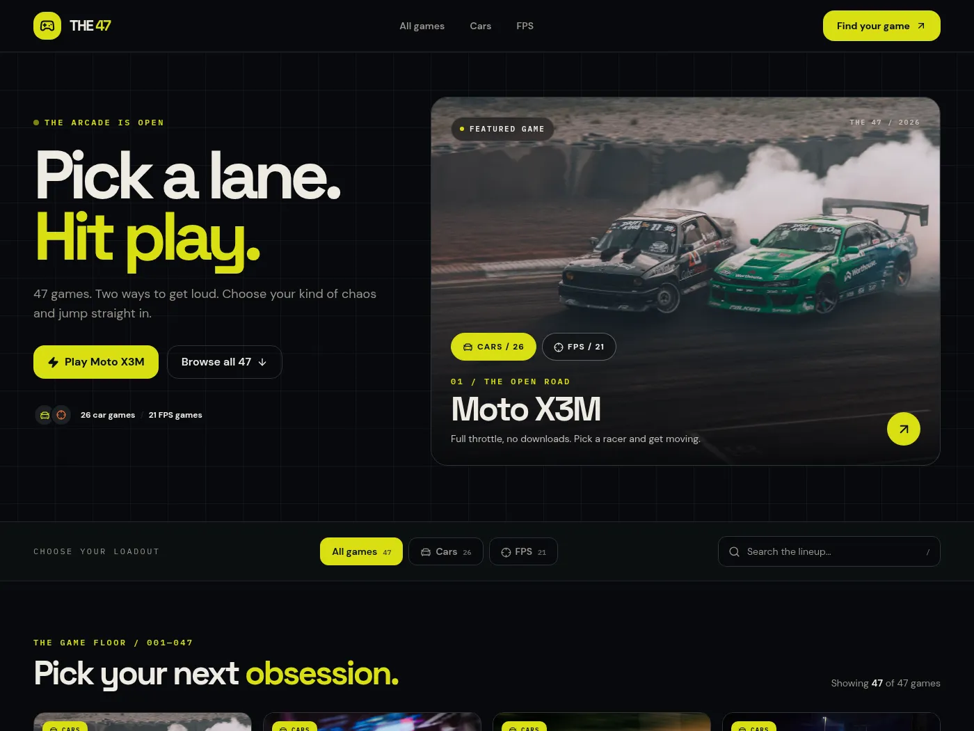 47 Games Hub