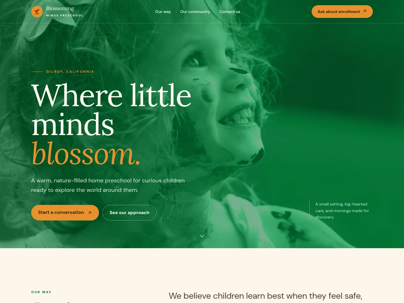 Blossoming Minds Preschool Site