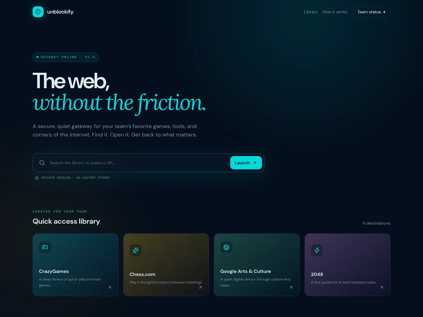 Unblockify Web Gateway