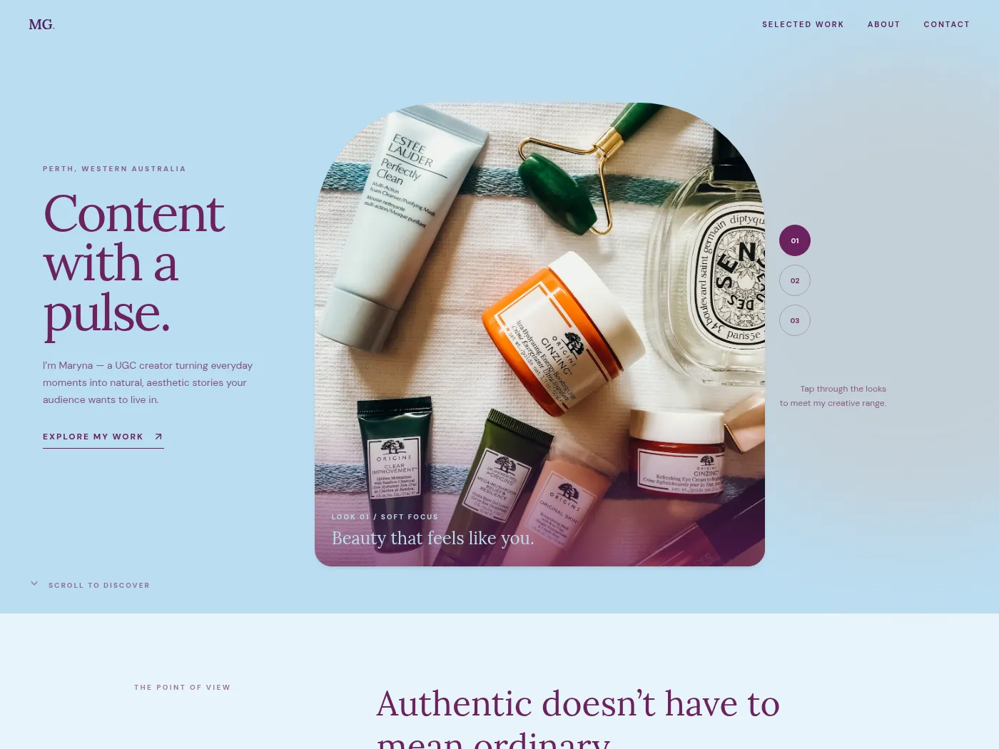 MarynaUGC Portfolio Site
