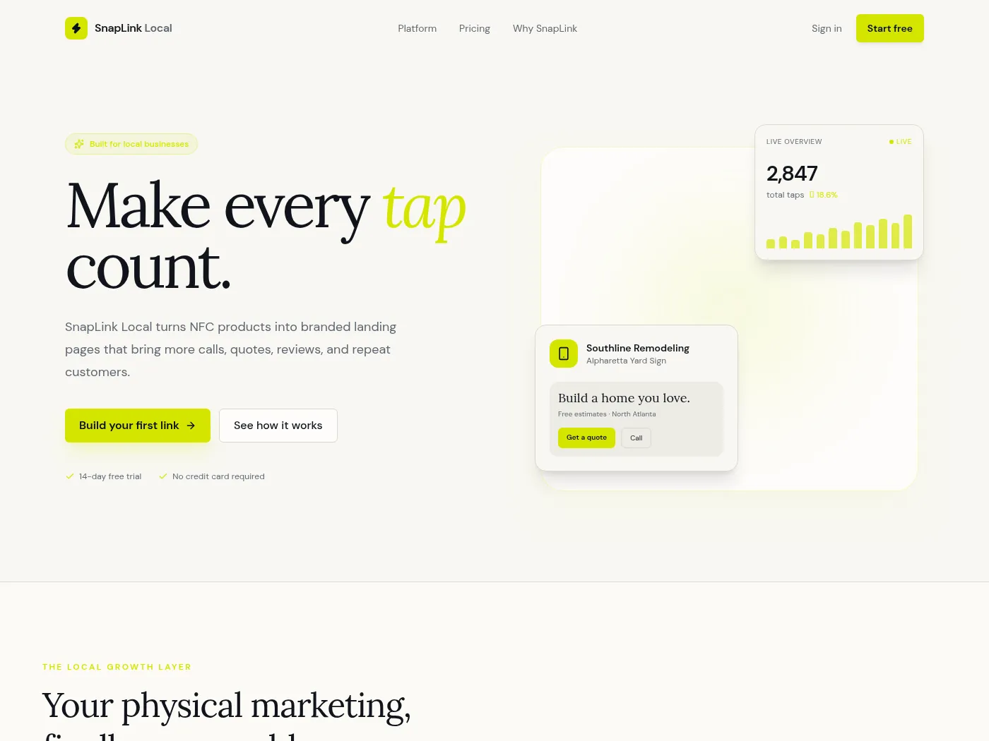 SnapLink Local SaaS