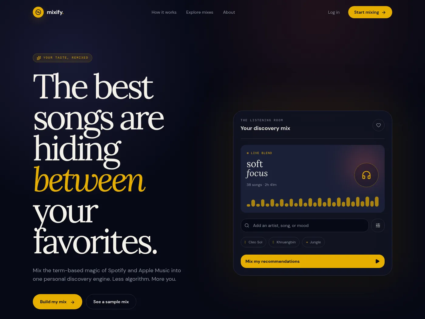 Mixify Music Matcher