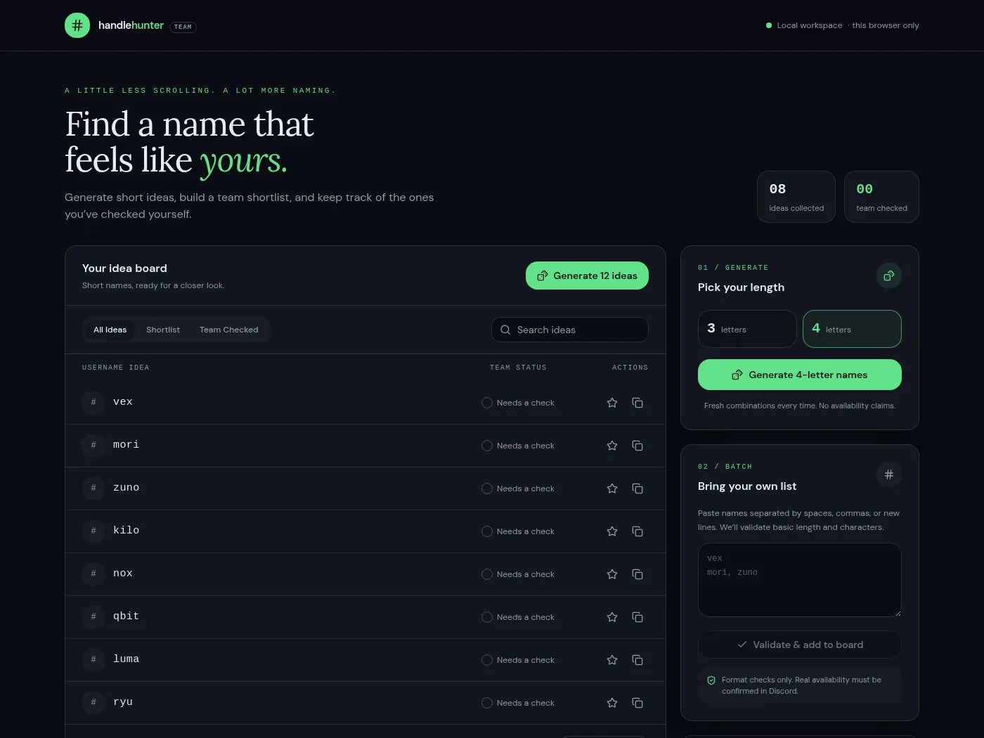Discord Name Hunter