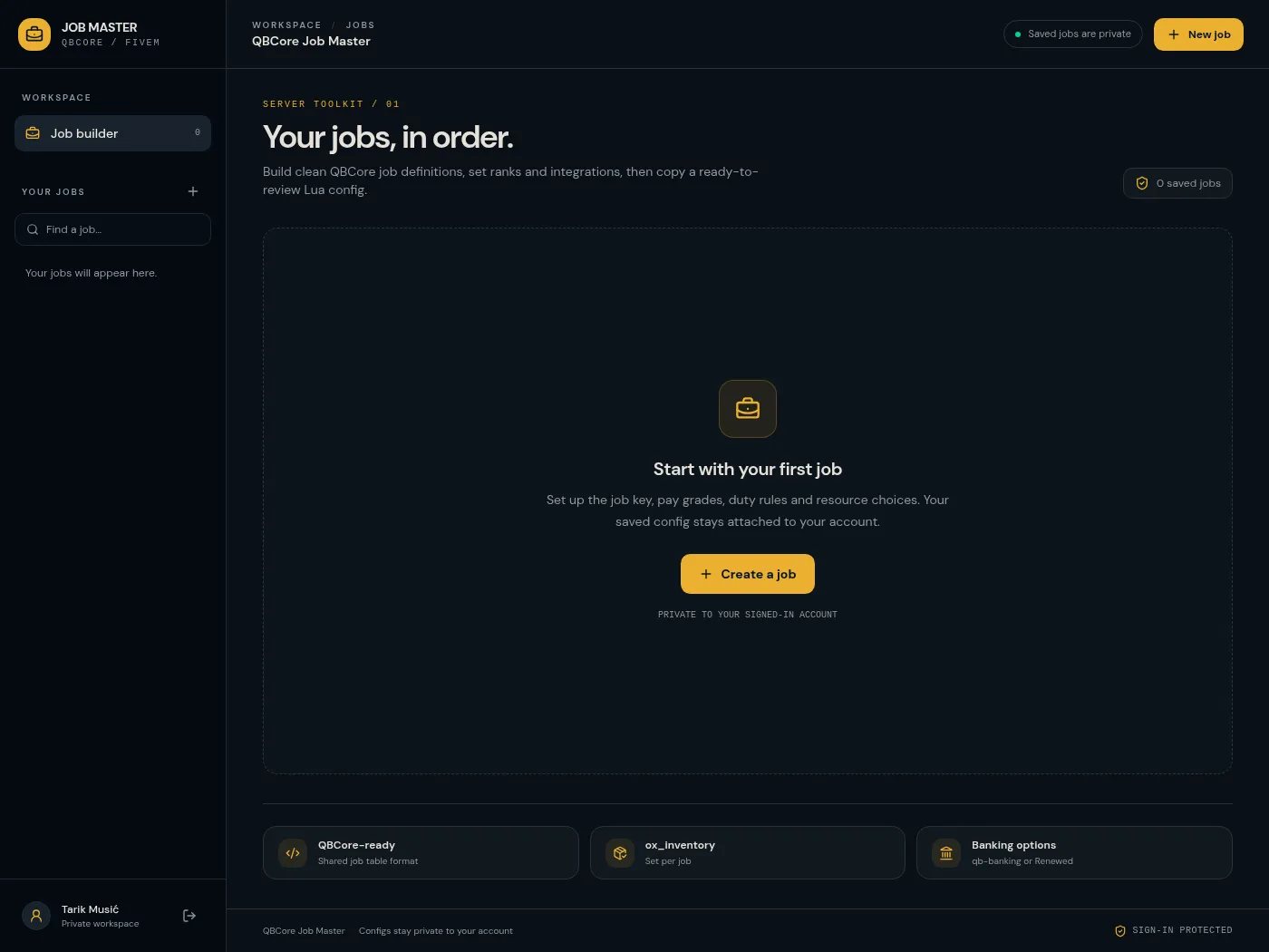 QBCore Job Master