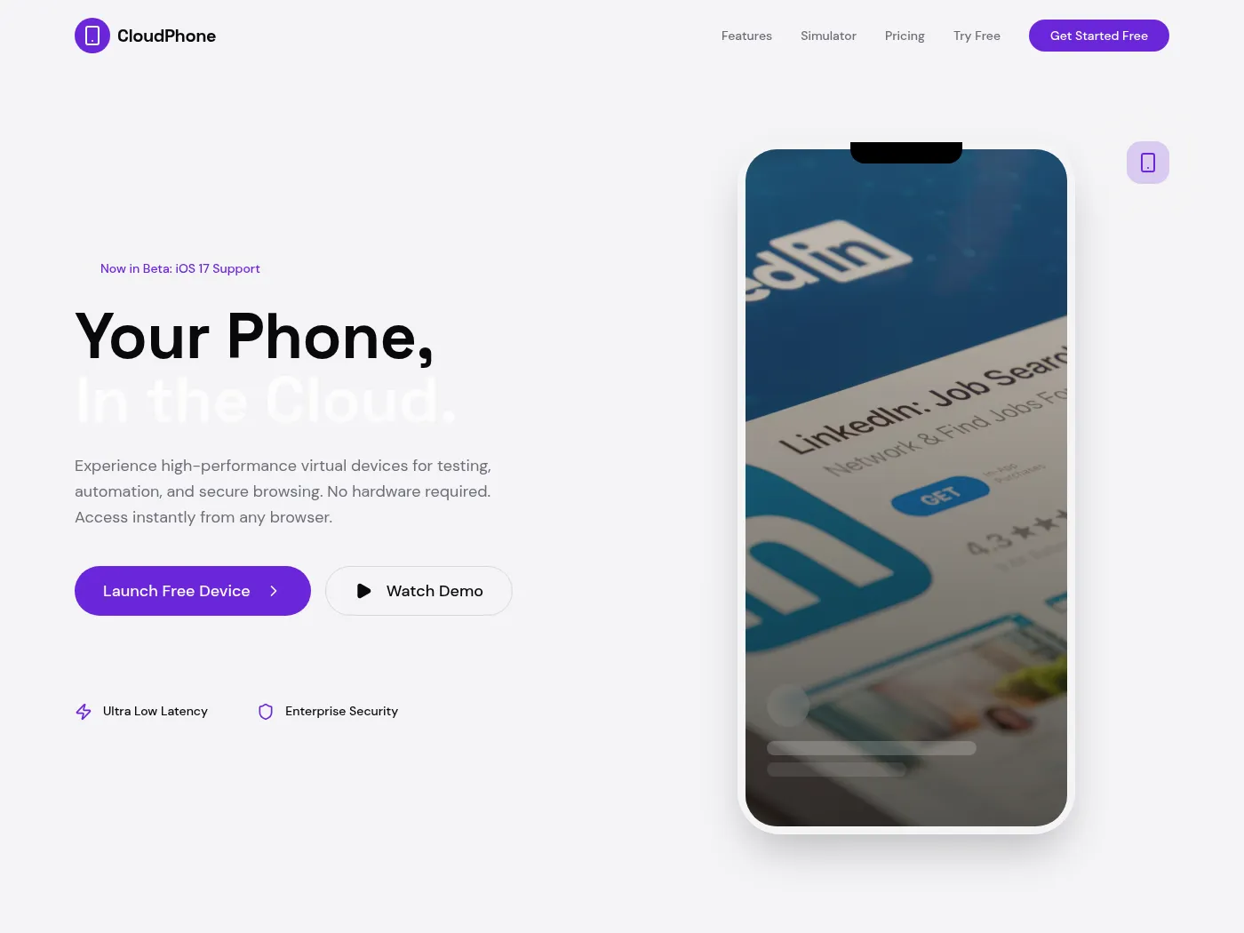 Virtual Cloud Phone