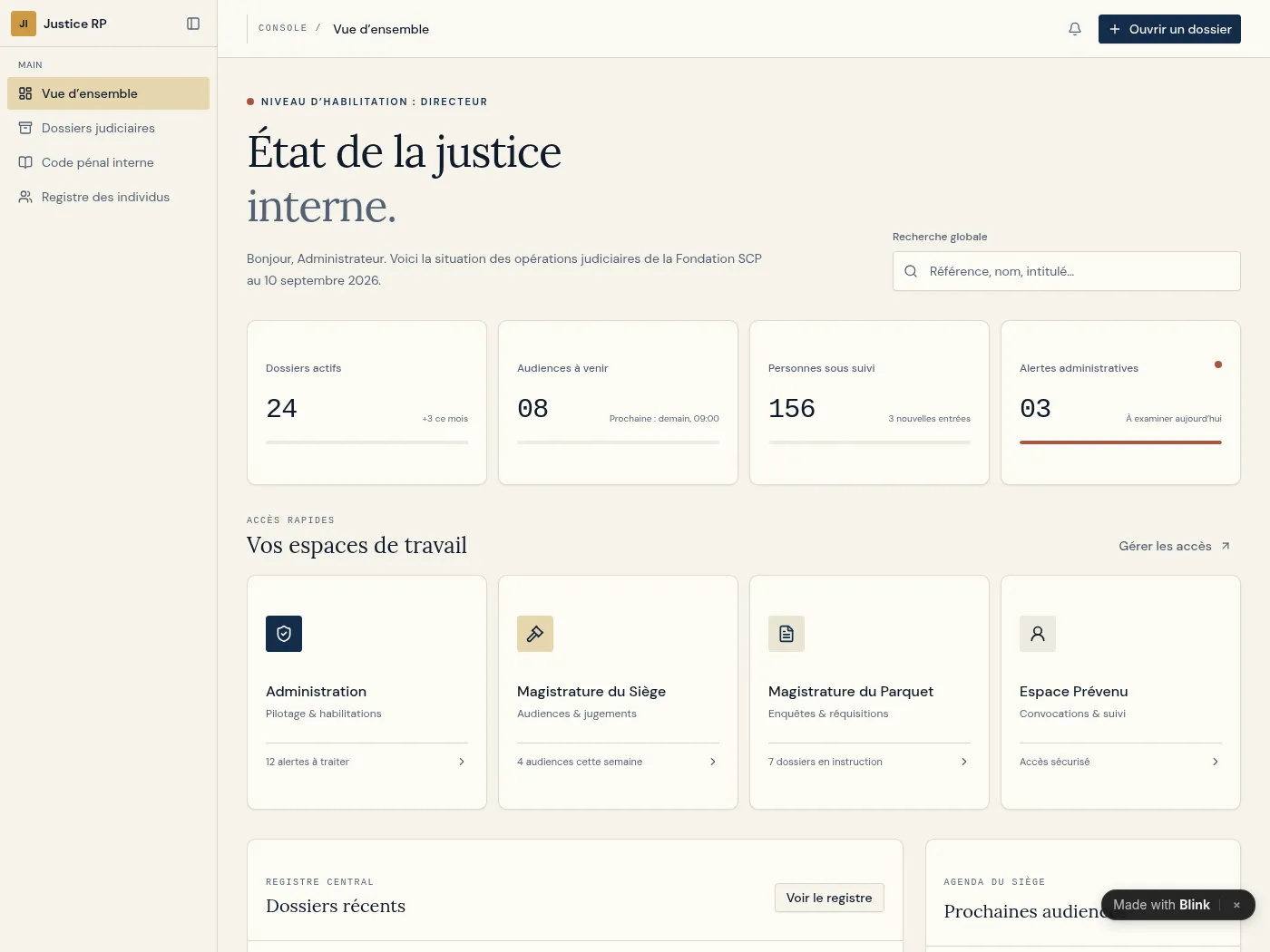 Justice RP Platform