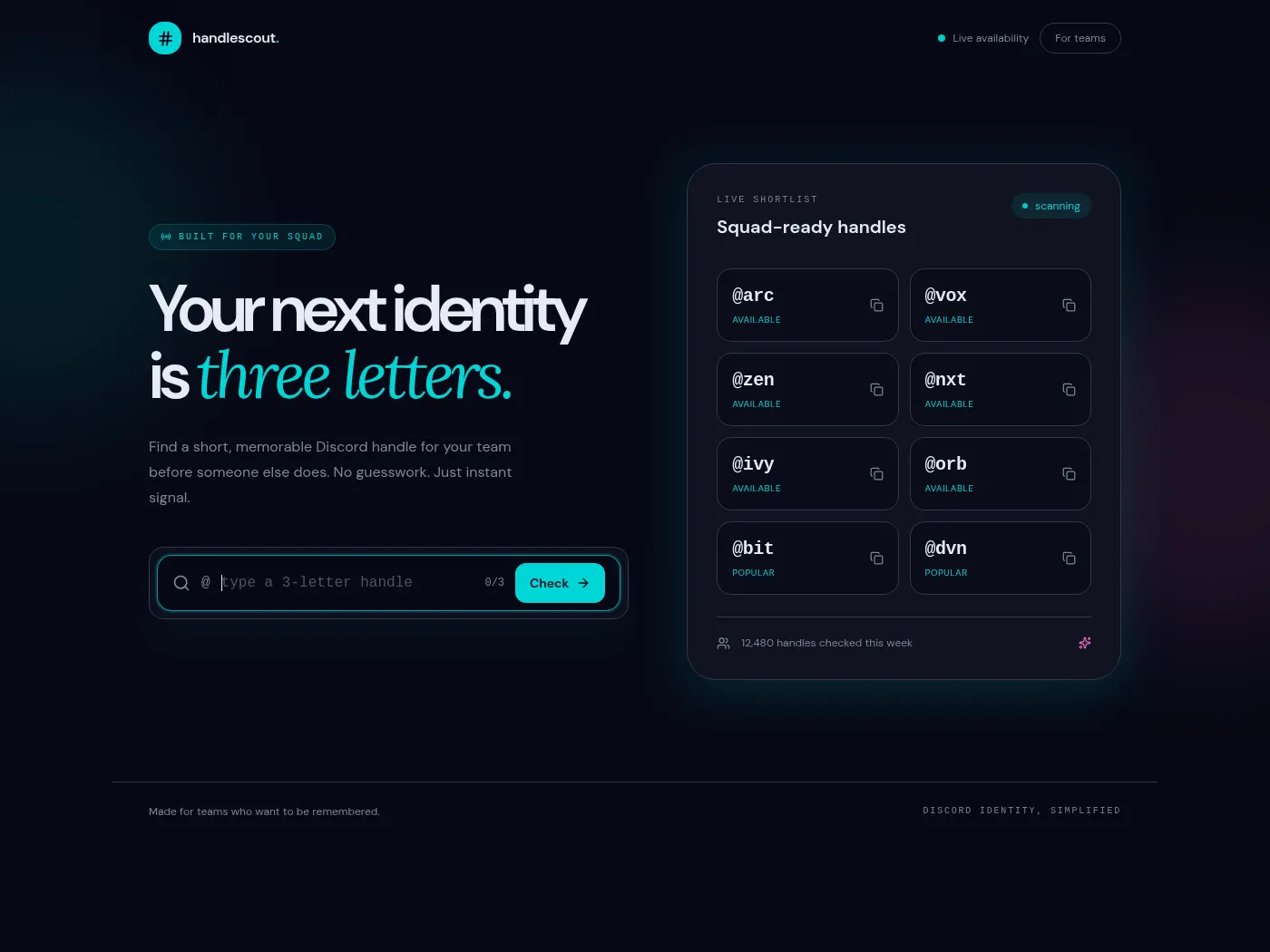 Discord Handle Finder