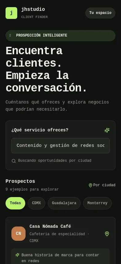 Jhstudio Client Finder