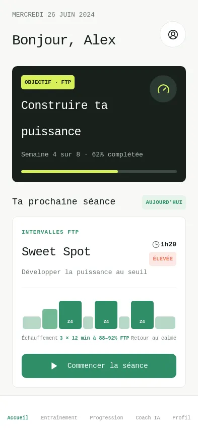 RideCoach Cycling App