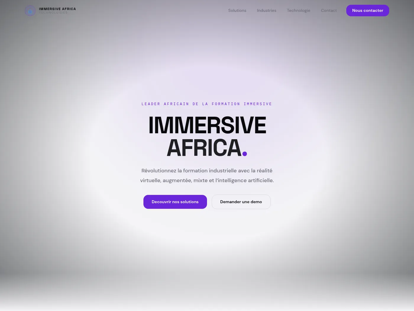 Immersive Africa Web