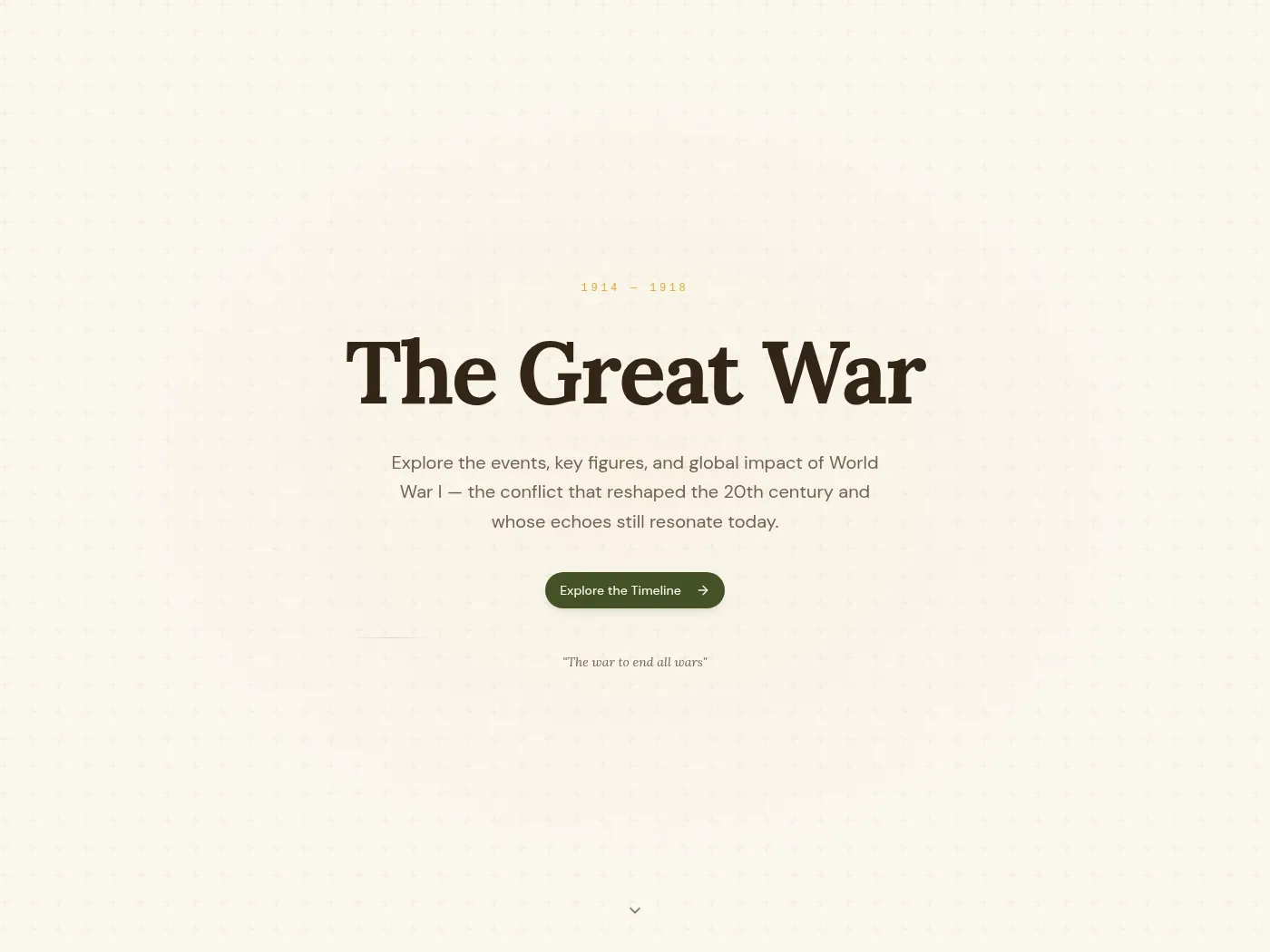 WWI History Explorer