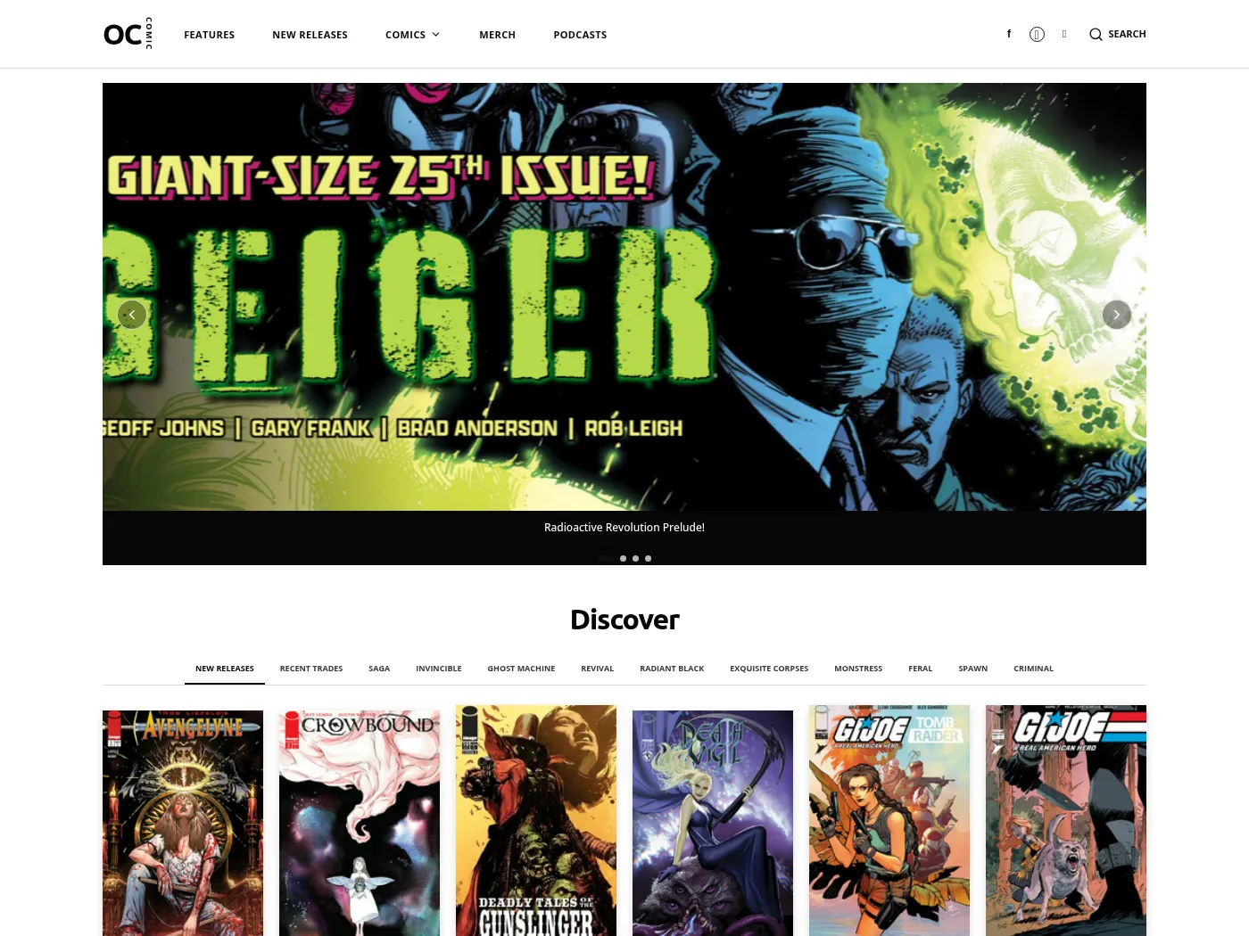 OC Comic Web Clone