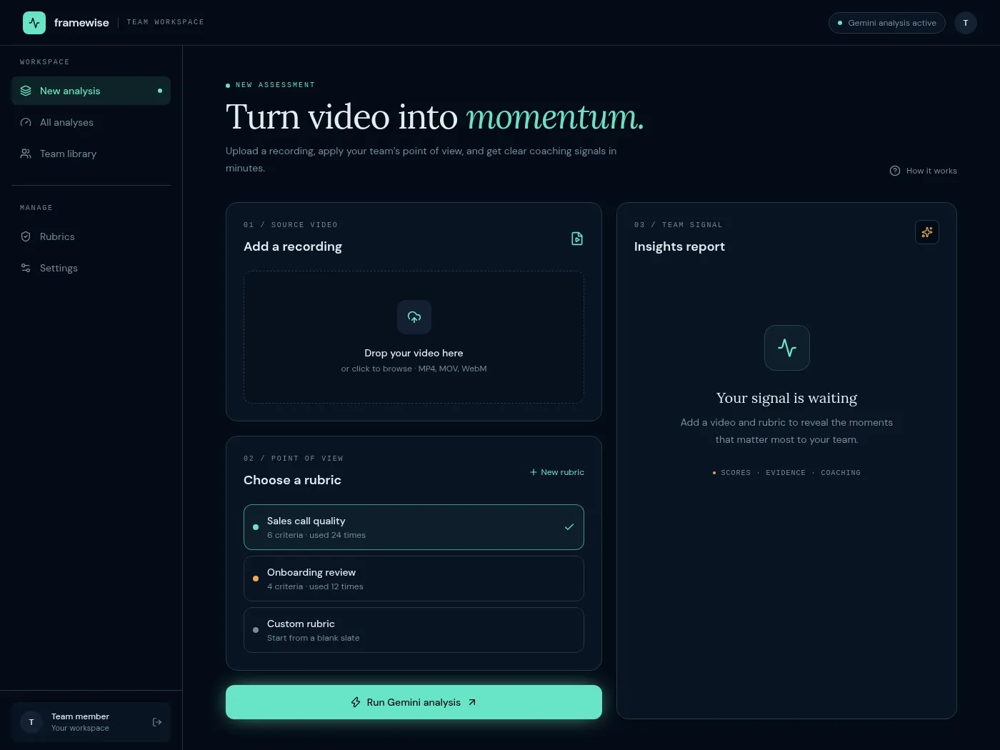 Gemini Video Insights