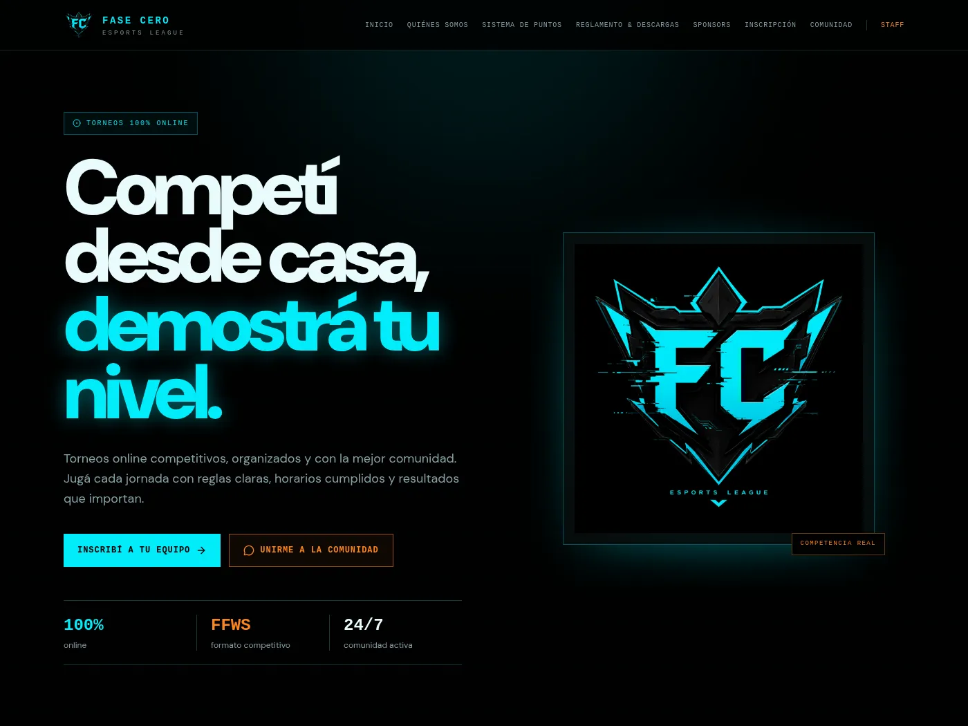 Fase Cero Esports Platform
