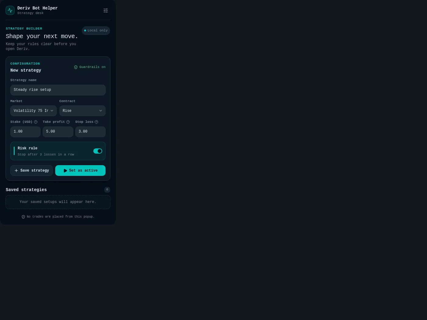 Deriv Bot Helper
