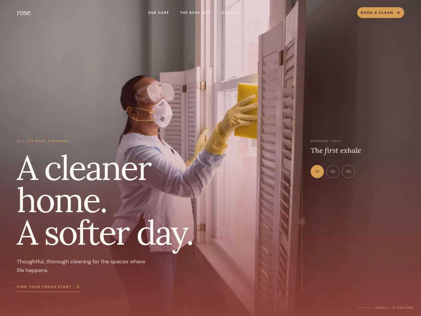 Rose Cleaning Website